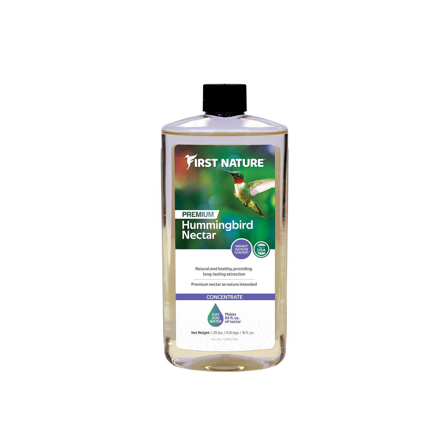 16 oz Clear Hummingbird Nectar Concentrate - First Nature